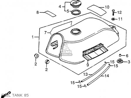 Honda Honda ATC70 1985 (F) USA parts lists and schematics
