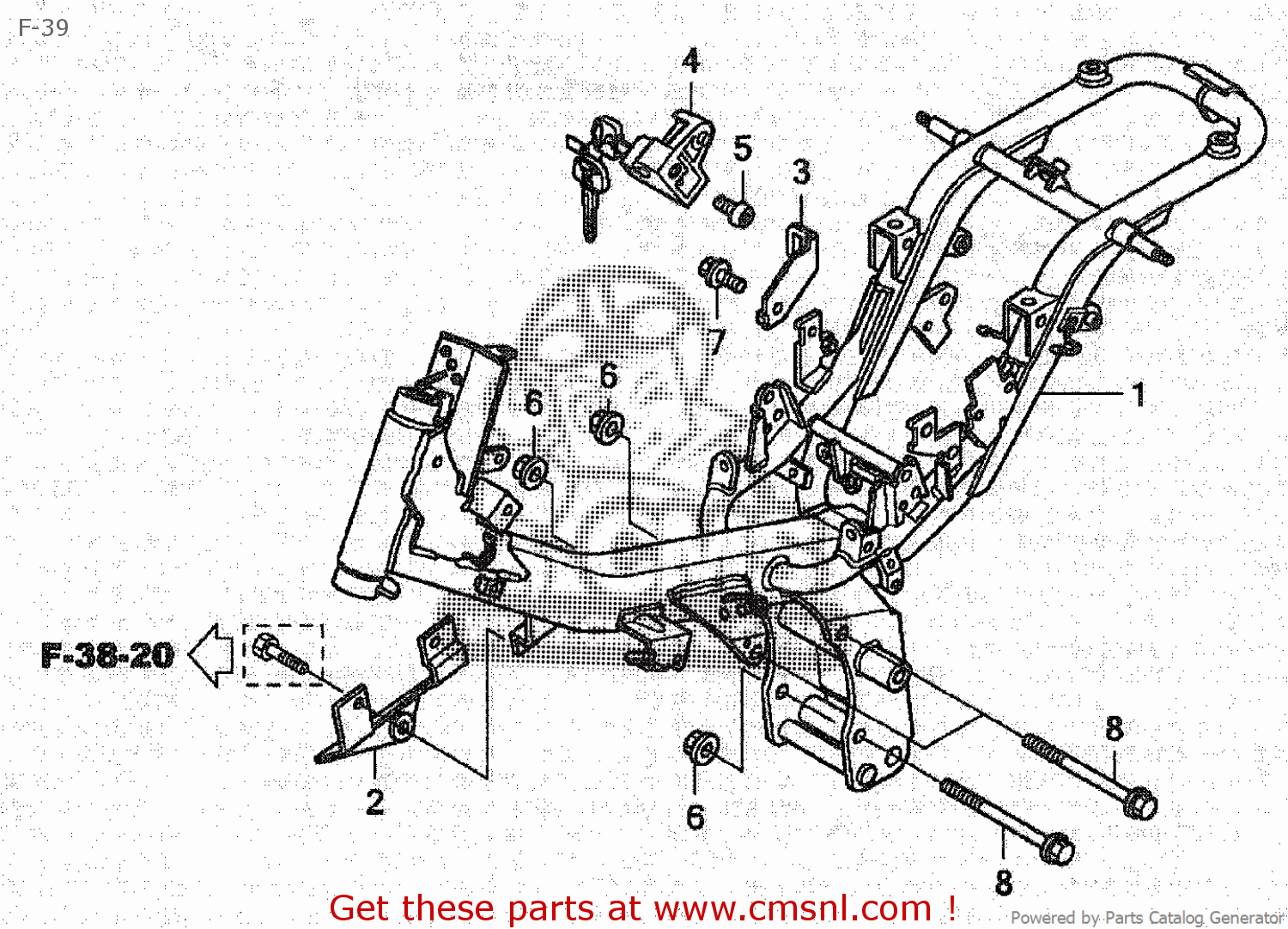 Honda C110BN9 2009 (9) JAPAN JA07-300 F-39 - buy F-39 spares online