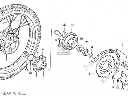 Honda Honda C50 CUB 1984 (E) ENGLAND parts lists and schematics
