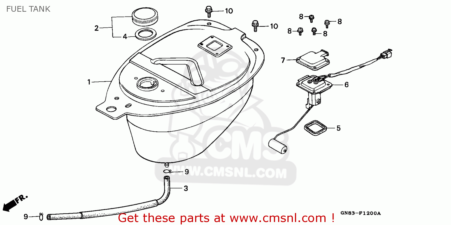 Honda C90 CUB 1993 (P) GREECE FUEL TANK - buy FUEL TANK spares online