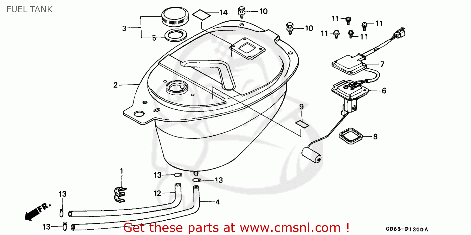 Honda C90M CUB 1985 (F) ENGLAND / SEL SSW FUEL TANK - buy FUEL TANK ...
