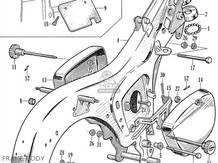 Honda C92 CS92 BENLY TOURING GENERAL EXPORT (1320003) parts lists and ...