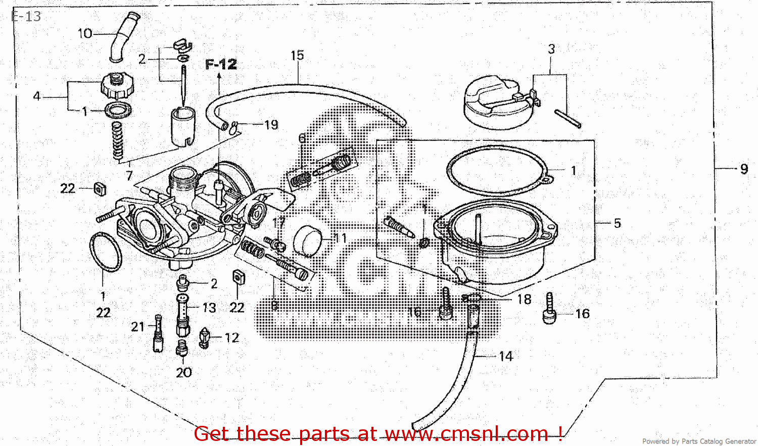 Honda CA50 JAZZ 1986 (G) JAPAN E-13 - buy E-13 spares online