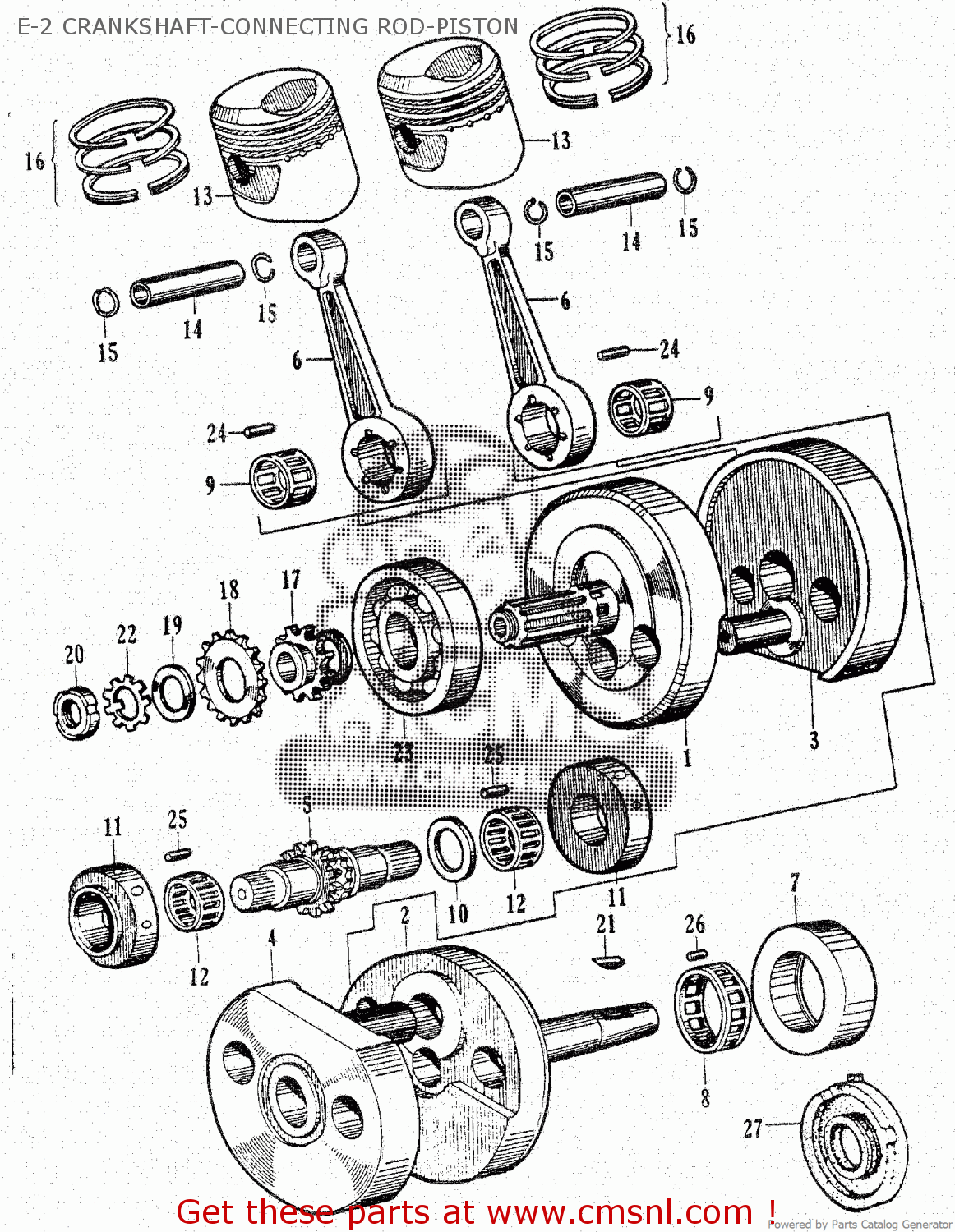 Honda Honda CA77 1961 parts lists and schematics