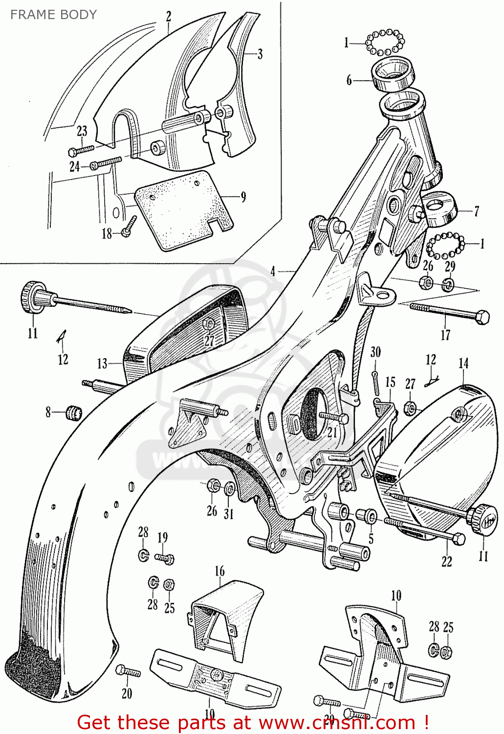 Honda Honda CA95 BENLY USA (1320003) parts lists and schematics