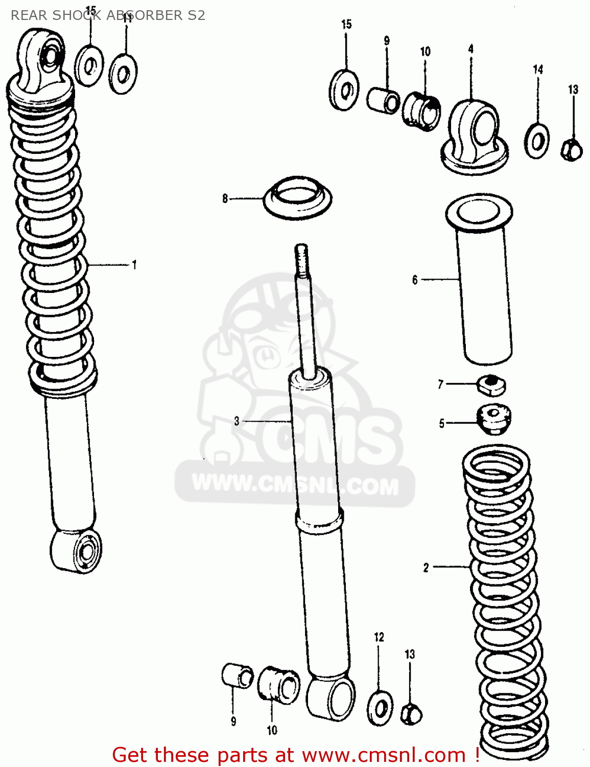 Honda Honda CB125S S2 1975 USA parts lists and schematics