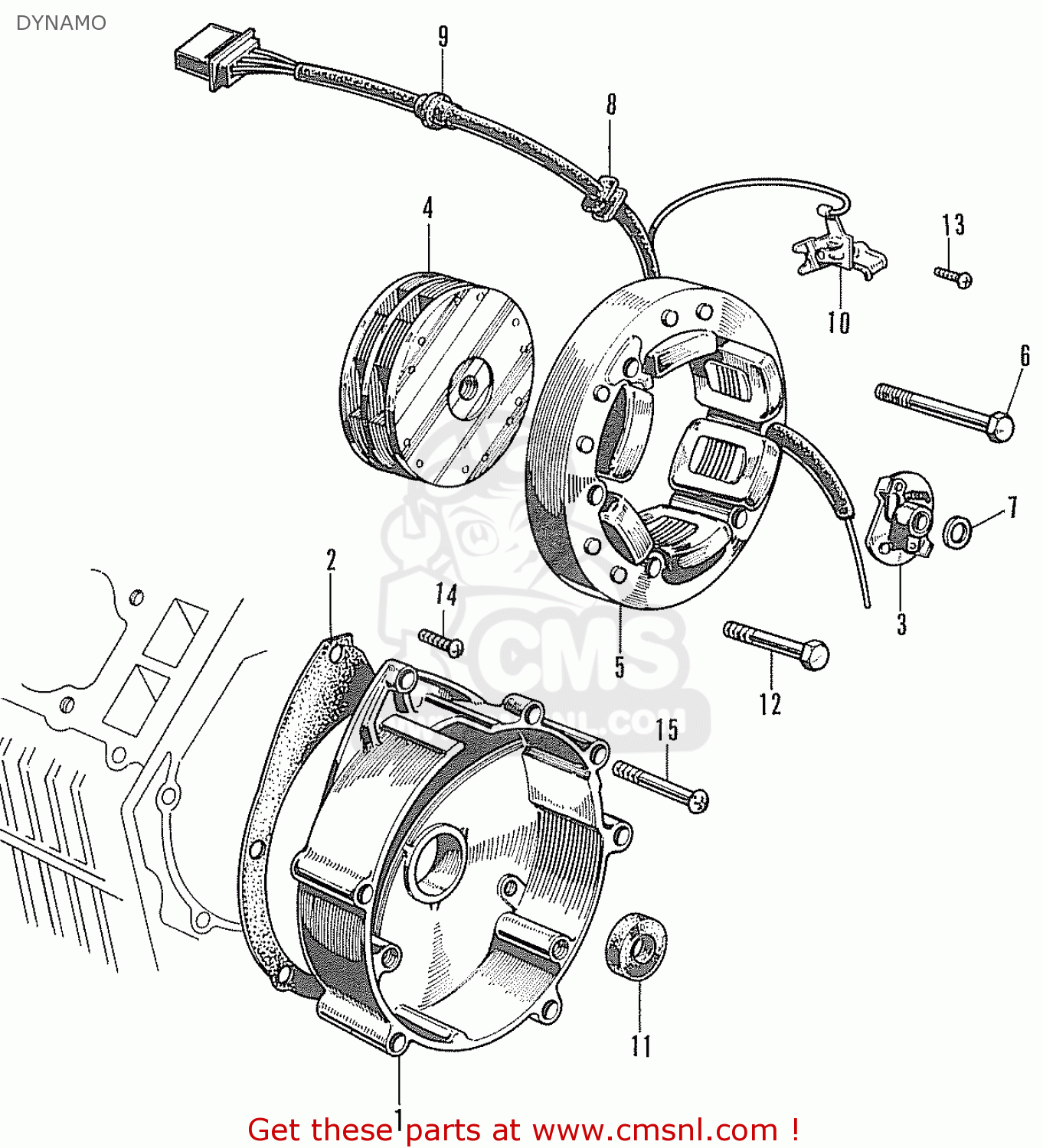 Honda CB125SS GENERAL EXPORT DYNAMO - buy DYNAMO spares online