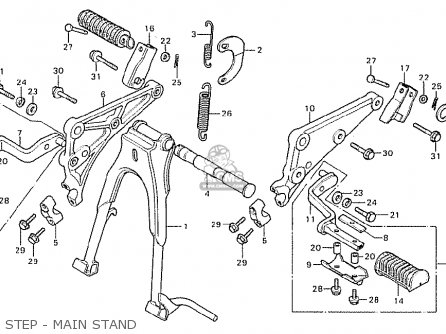 Honda CB125T AUSTRALIA parts lists and schematics