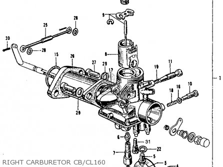 Honda Honda CB160 SPORT 1964 USA parts lists and schematics