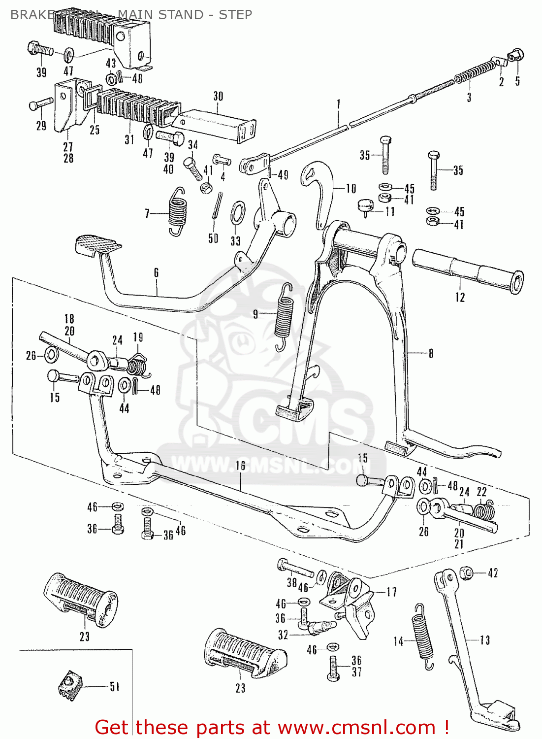 Side stand spring for a '73 CB175 | Honda Twins