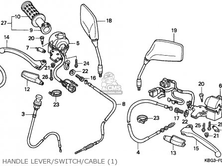 Honda CB250 NIGHTHAWK 1992 (N) CANADA / KPH parts lists and schematics