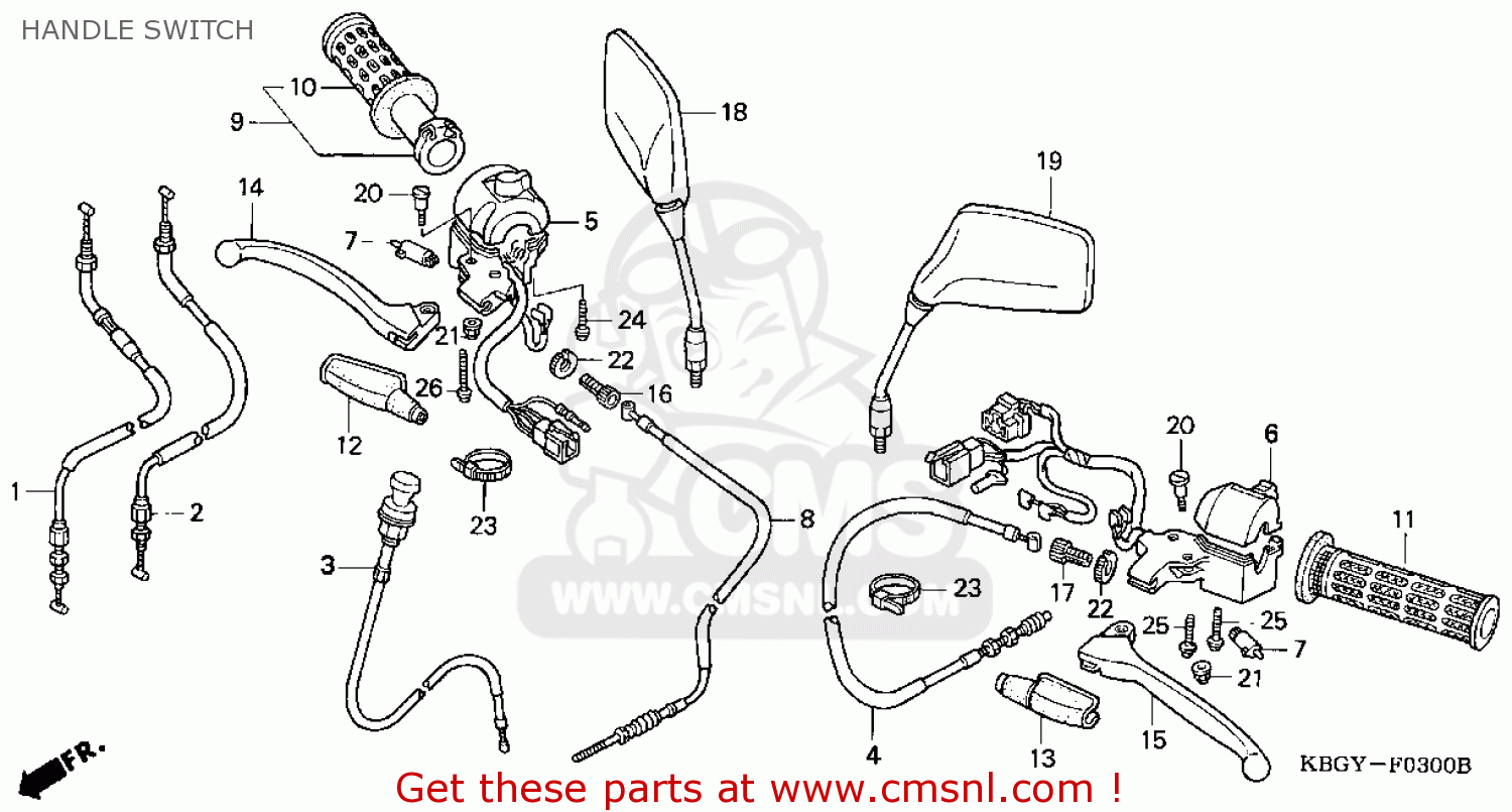 Honda CB250 NIGHTHAWK 2003 (3) USA parts lists and schematics
