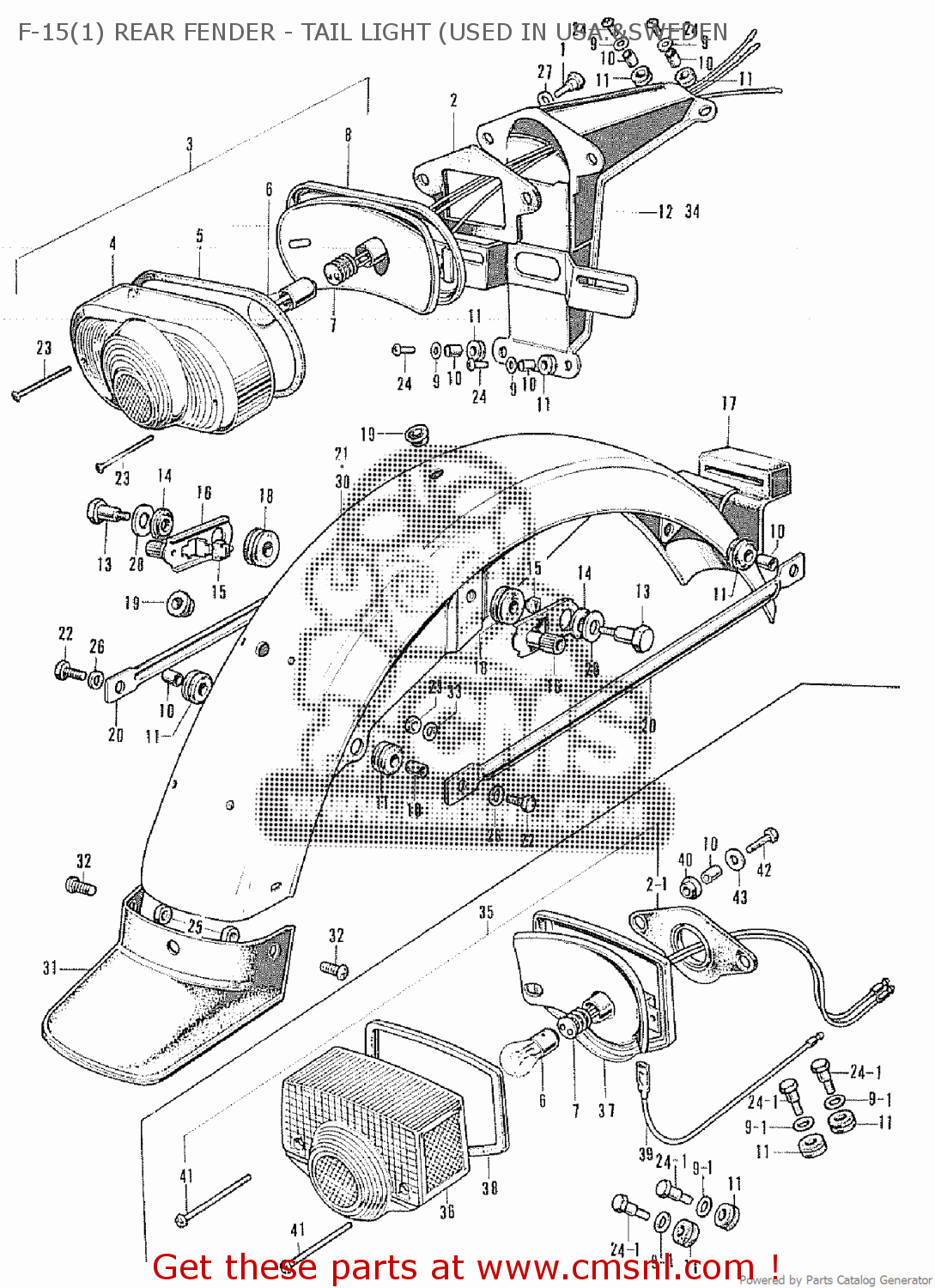 Honda CB350 GENERAL EXPORT parts lists and schematics