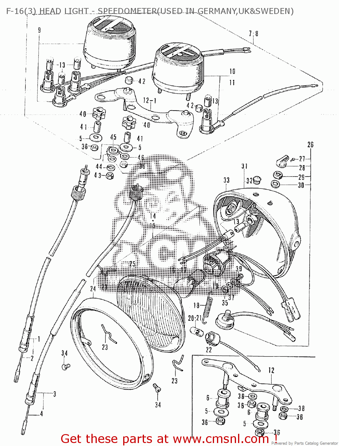 Honda CB350 GENERAL EXPORT parts lists and schematics
