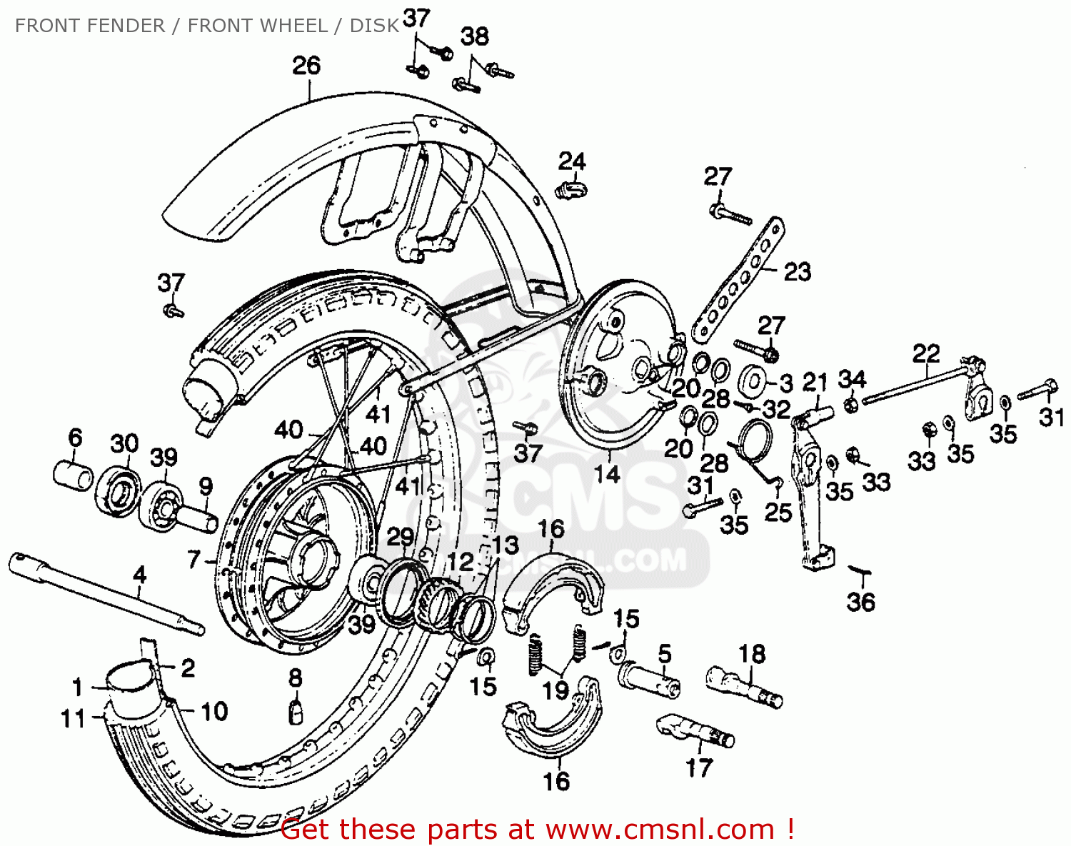 Honda CB360 SPORT 1974 USA parts lists and schematics