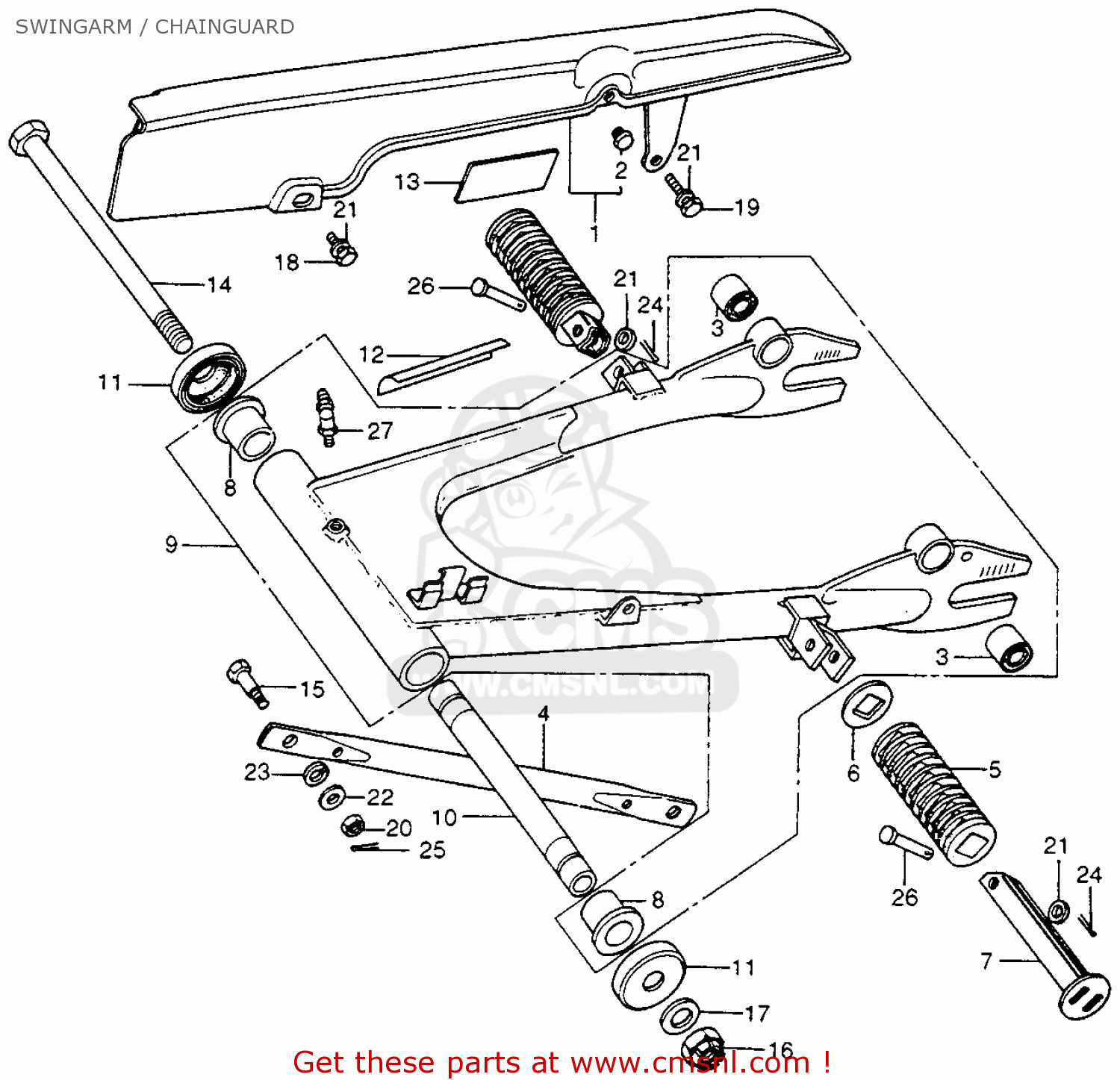 Honda CB400F 1976 USA パーツリストと回路図