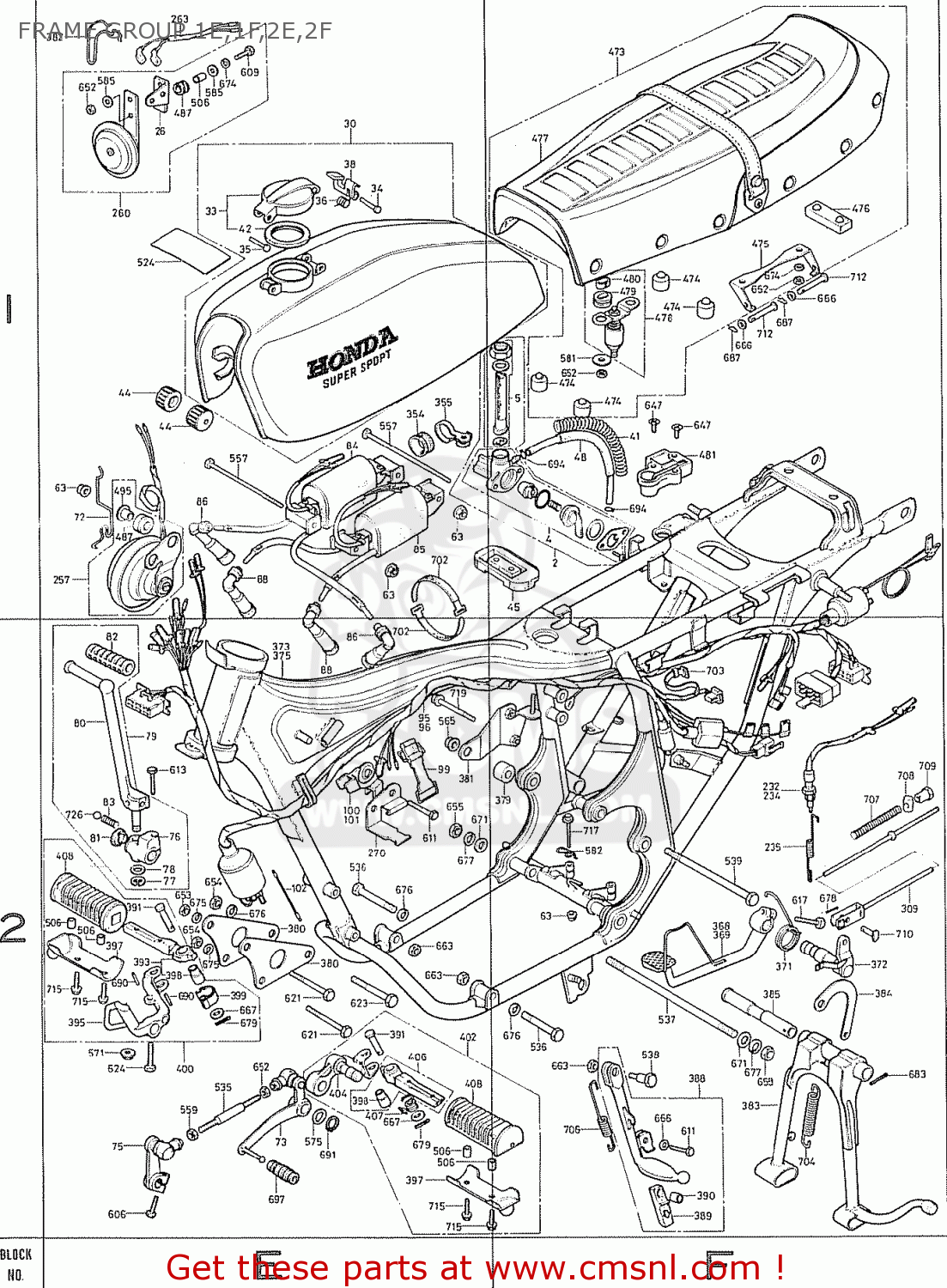 Honda CB400F AUSTRALIA parts lists and schematics