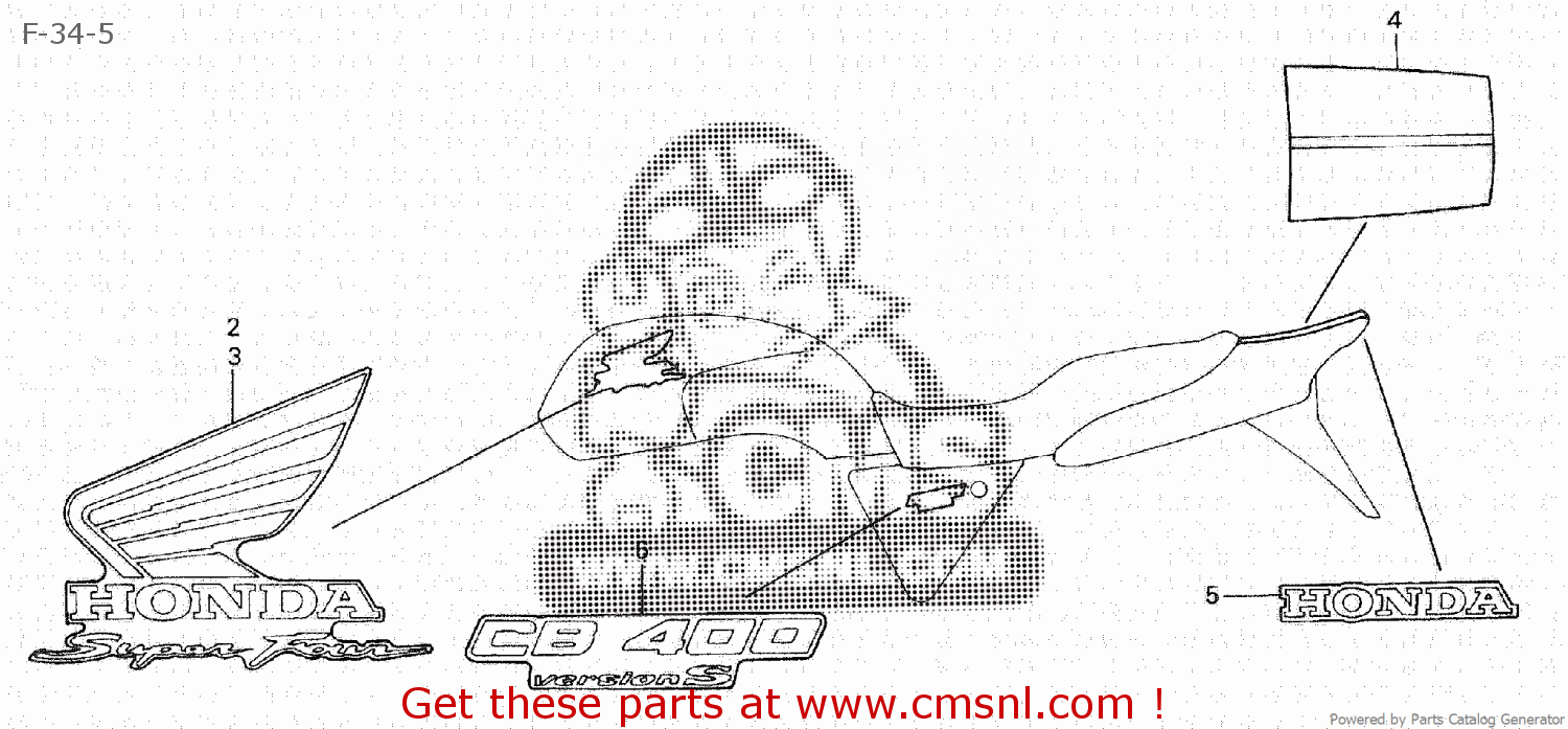 Honda CB400F SUPER FOUR VERSIONS TYPE III 1997 (V) JAPAN NC31-155 parts ...