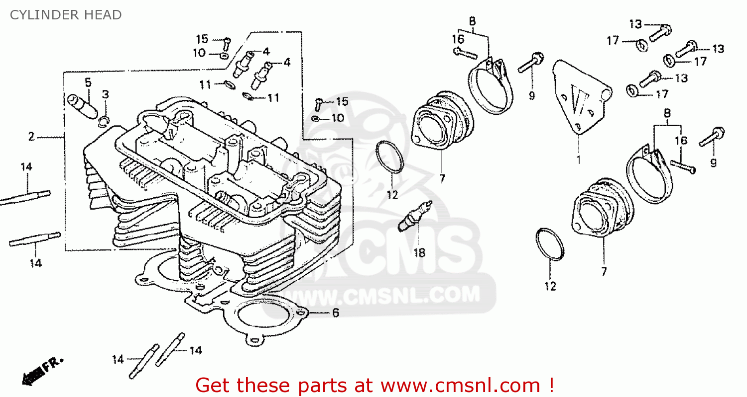 Honda CB400N SUPERDREAM 1978 ENGLAND CYLINDER HEAD - buy CYLINDER HEAD ...