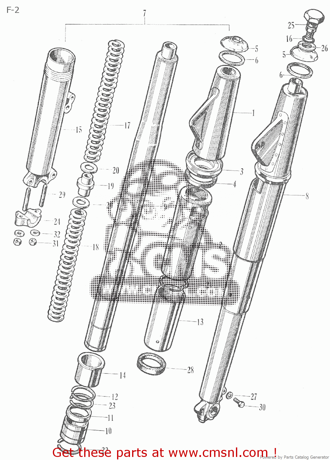 Honda CB450 JAPAN F-2 - buy F-2 spares online