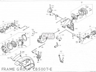 Honda CB500T parts lists and schematics