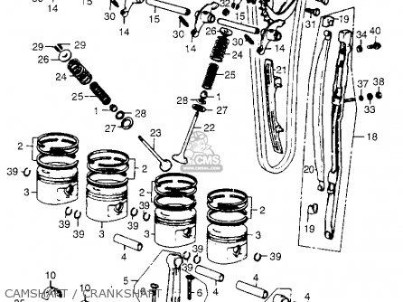 Honda CB550 FOUR 1975 CB550K0 USA parts lists and schematics