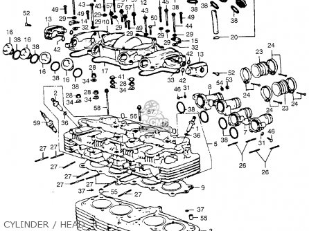 Honda CB550 FOUR 1975 CB550K0 USA parts lists and schematics