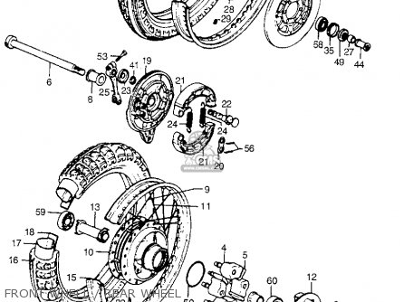 Honda CB550 FOUR 1975 CB550K0 USA parts lists and schematics