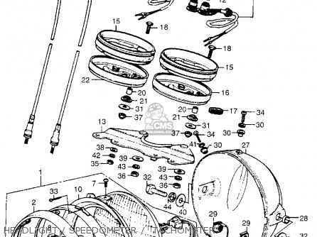 Honda CB550 FOUR 1975 CB550K0 USA parts lists and schematics