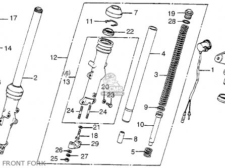 Honda Honda CB550 FOUR CB550K3 1977 USA parts lists and schematics