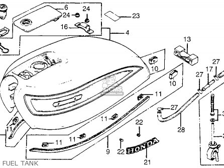 Honda Honda CB550 FOUR CB550K3 1977 USA parts lists and schematics