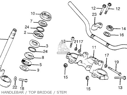 Honda CB550 FOUR CB550K3 1977 USA parts lists and schematics