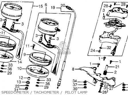Honda CB550 FOUR CB550K3 1977 USA parts lists and schematics