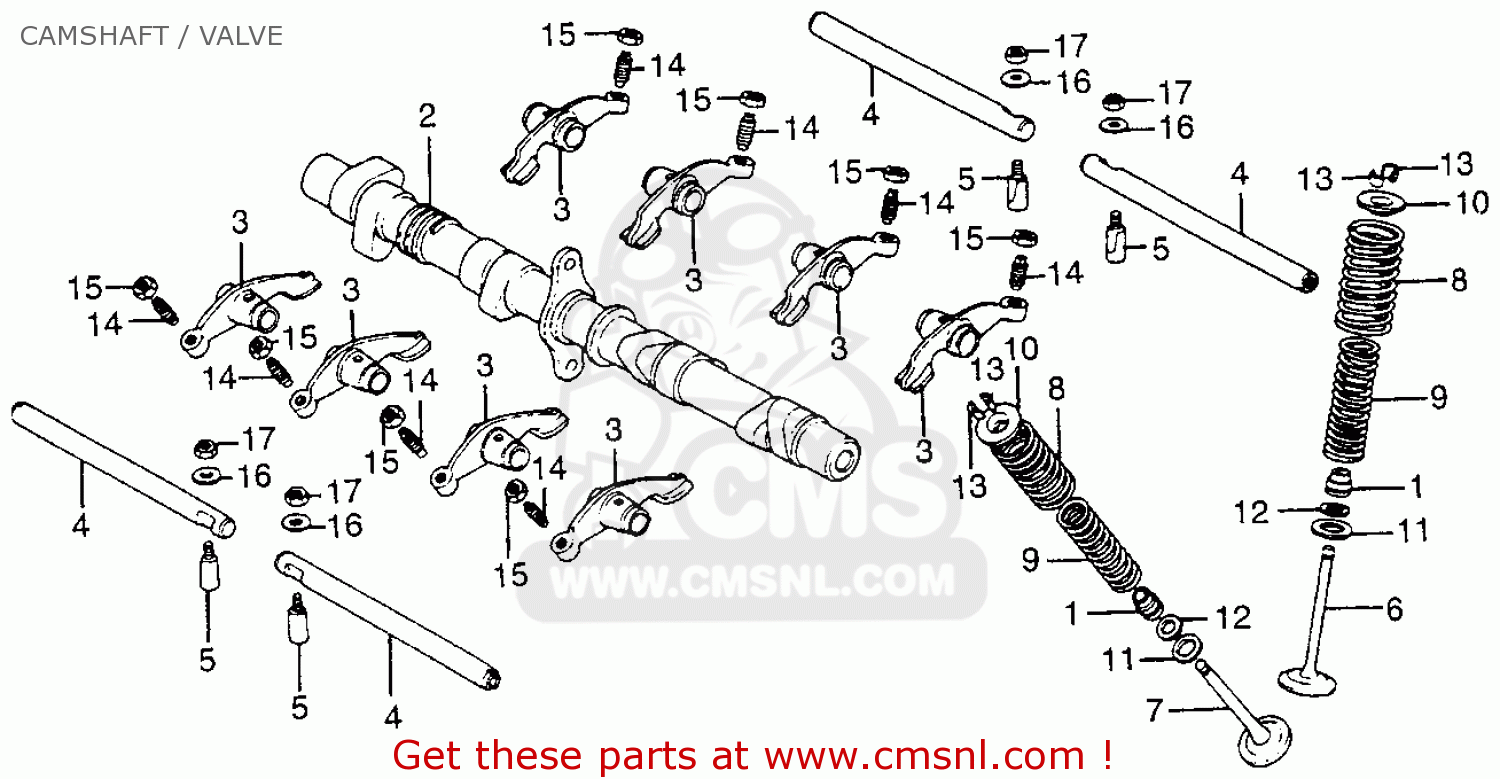 Honda CB550 SUPER SPORT 550 FOUR CB550F2 1977 USA parts lists and ...