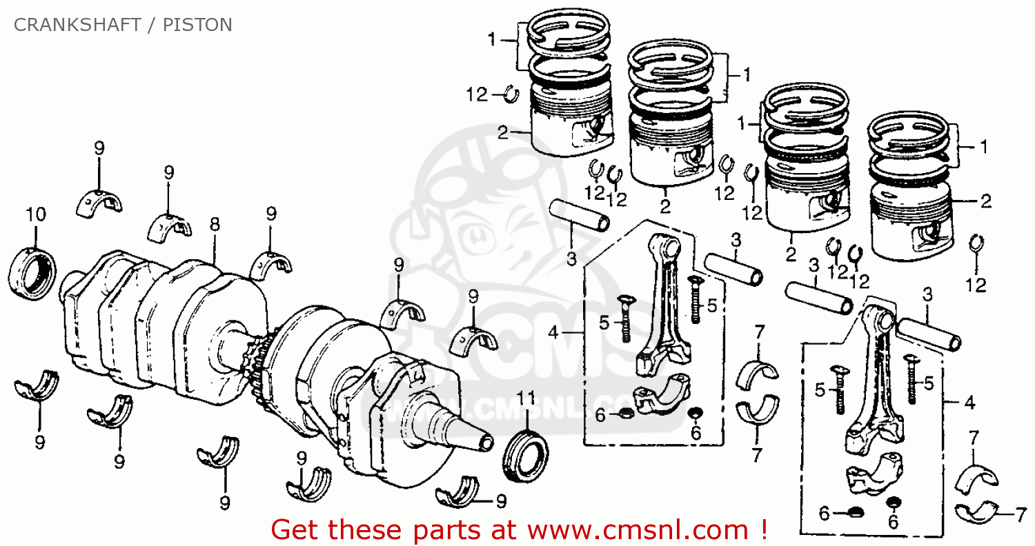 Honda CB550 SUPER SPORT 550 FOUR CB550F2 1977 USA parts lists and ...