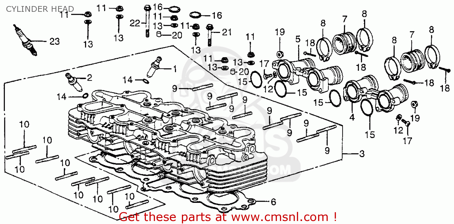 Honda CB550 SUPER SPORT 550 FOUR CB550F2 1977 USA parts lists and ...