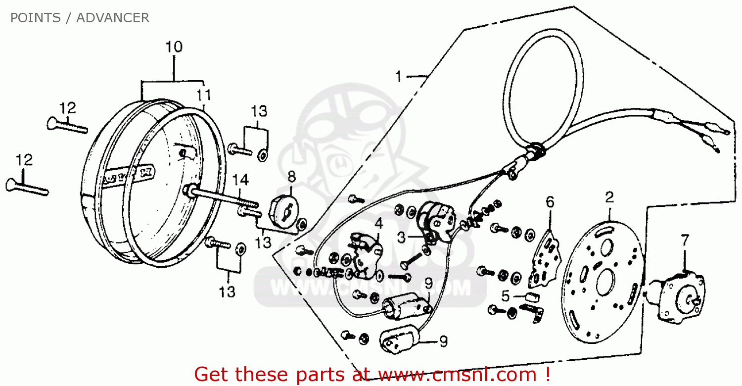 Honda CB550 SUPER SPORT 550 FOUR CB550F2 1977 USA parts lists and ...