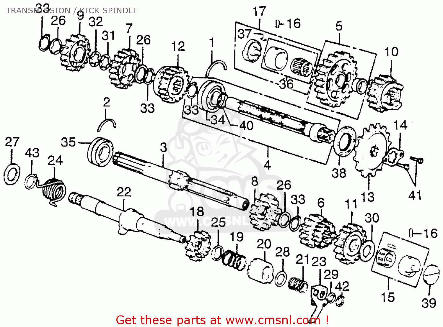 Honda CB550 SUPER SPORT 550 FOUR CB550F2 1977 USA parts lists and ...