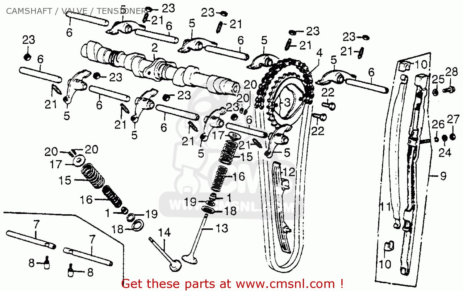Honda CB550F SUPER SPORT 550 FOUR 1976 USA parts lists and schematics