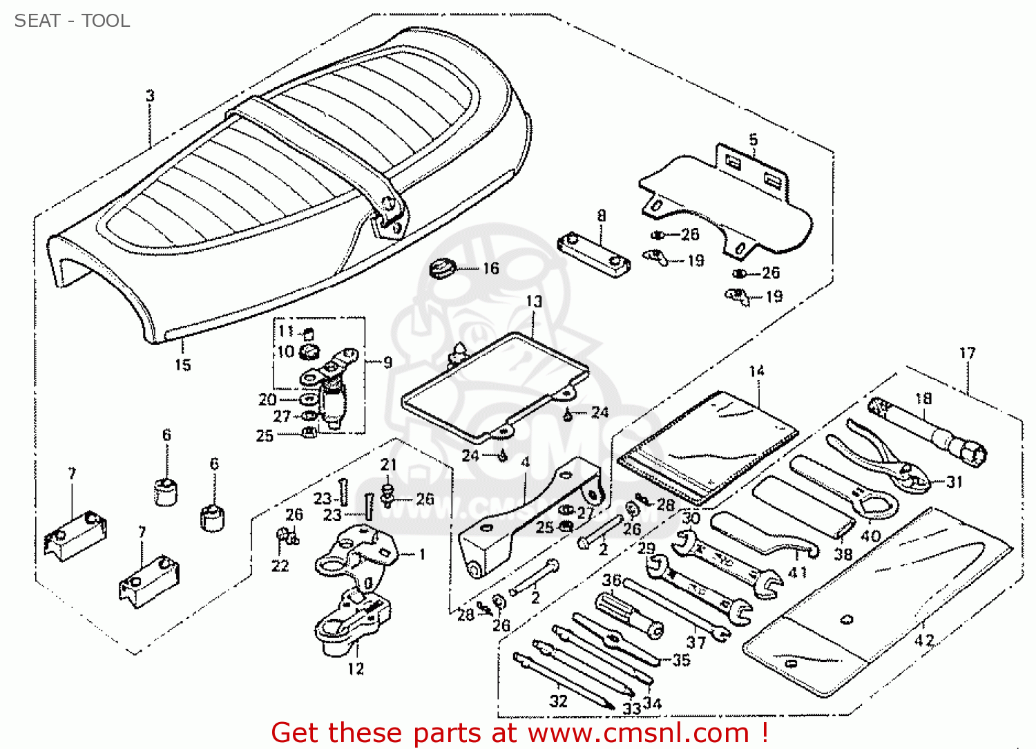 Honda Honda CB550F1 SUPER SPORT 550 FOUR 1976 AUSTRALIA parts lists and ...