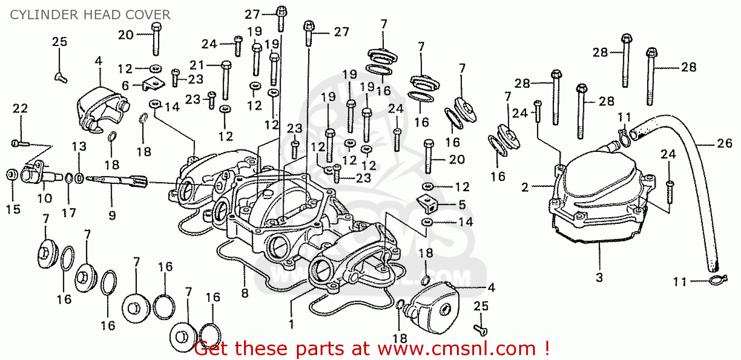 Honda Honda CB550K3 FOUR AUSTRALIA parts lists and schematics