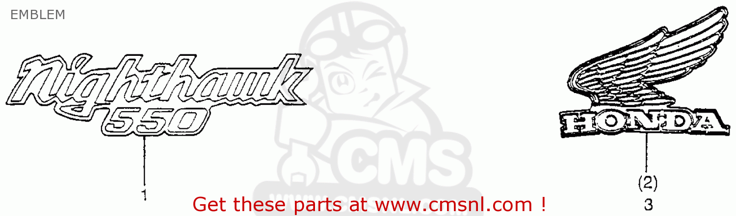 Honda Honda CB550SC NIGHTHAWK 1983 (D) USA parts lists and schematics