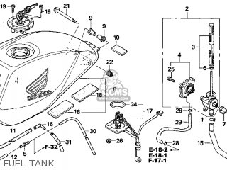 Honda CB600F 599 2004 (4) USA parts lists and schematics