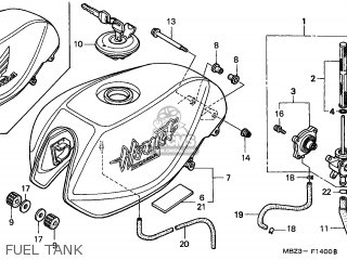 Honda CB600F HORNET 1999 (X) ENGLAND MKH parts lists and schematics