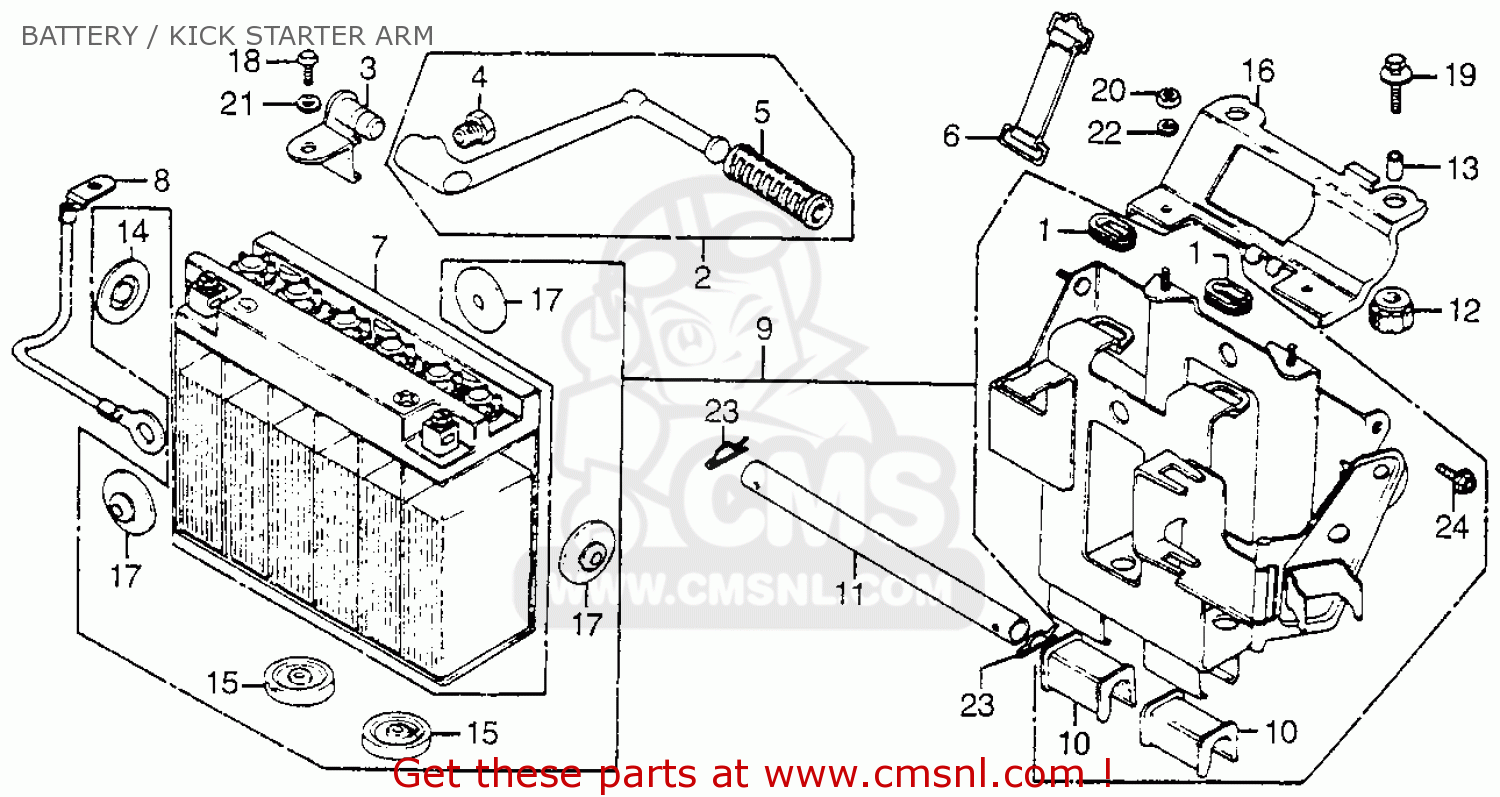 Honda CB750A 750 HONDAMATIC 1977 USA parts lists and schematics