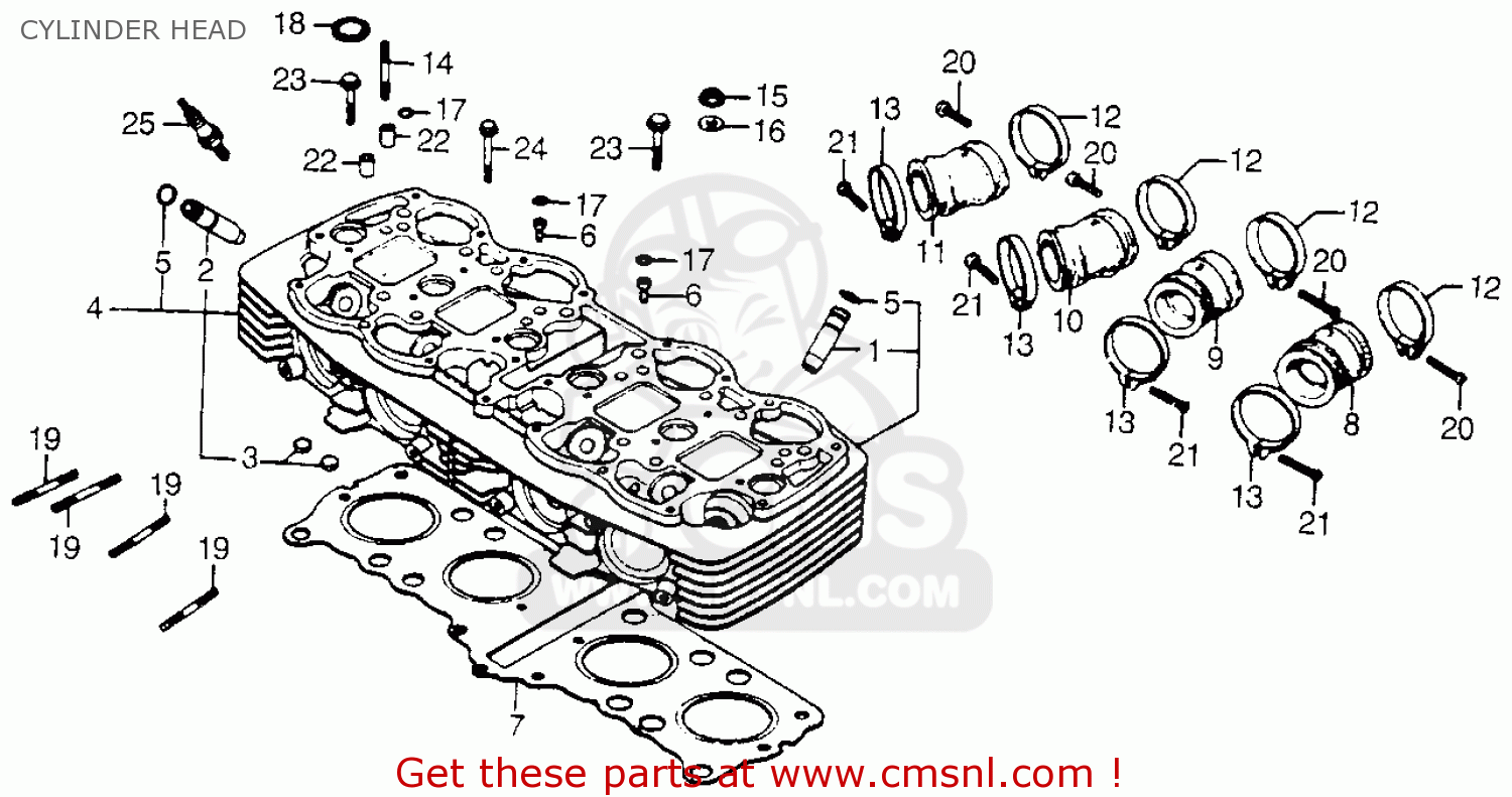 Honda CB750A 750 HONDAMATIC 1977 USA parts lists and schematics