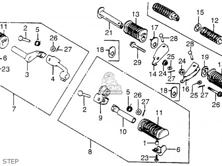 Honda CB750C 750 CUSTOM 1980 (A) USA parts lists and schematics