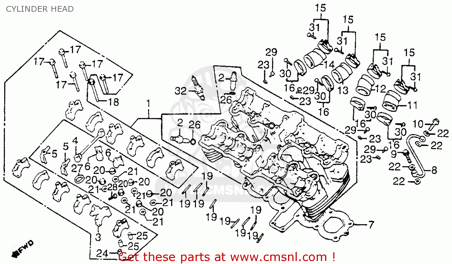 Honda CB750C 750 CUSTOM 1981 (B) USA parts lists and schematics