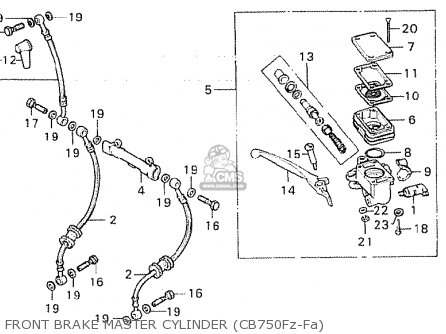 Honda CB750F 1980 (A) CANADA parts lists and schematics