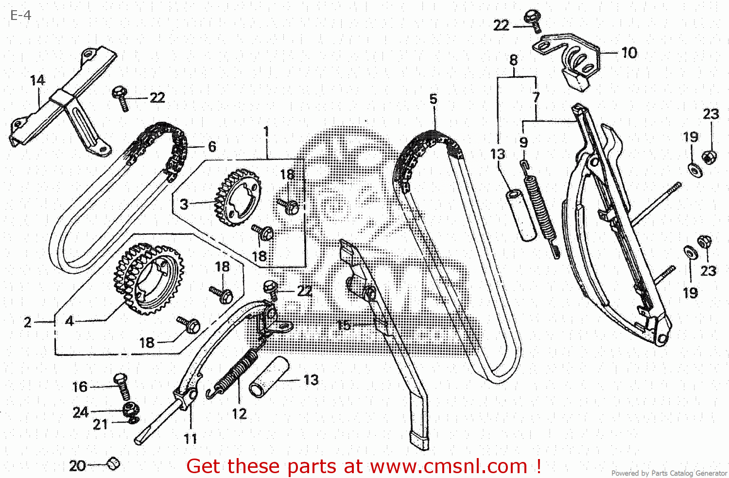 Honda CB750F 1981 (B) JAPAN RC04-102 parts lists and schematics